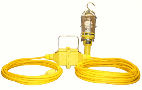 Portable inspection spot light 50 watt with 120v to 12 volt inline ...