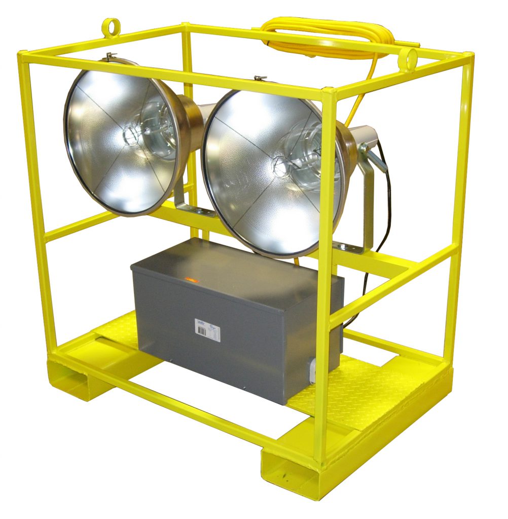 PORTABLE CAGE LIGHTS 480V-120V ELECTRIC POWERED UNITS