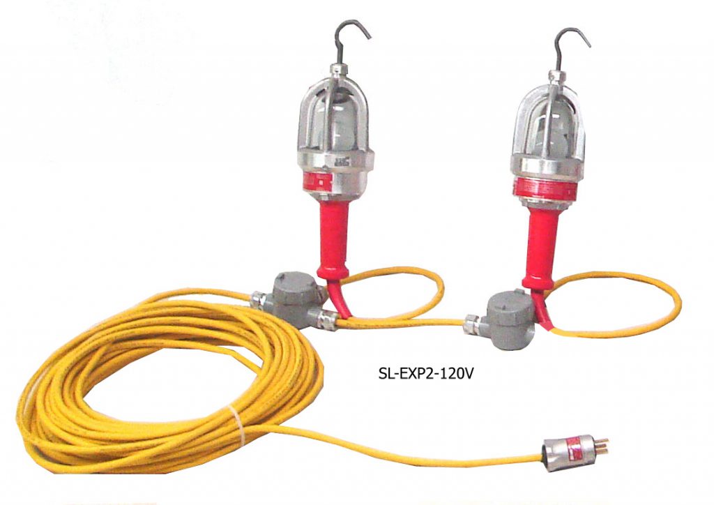 2- HEAD 120 volt LED portable explosion proof 100 foot string light