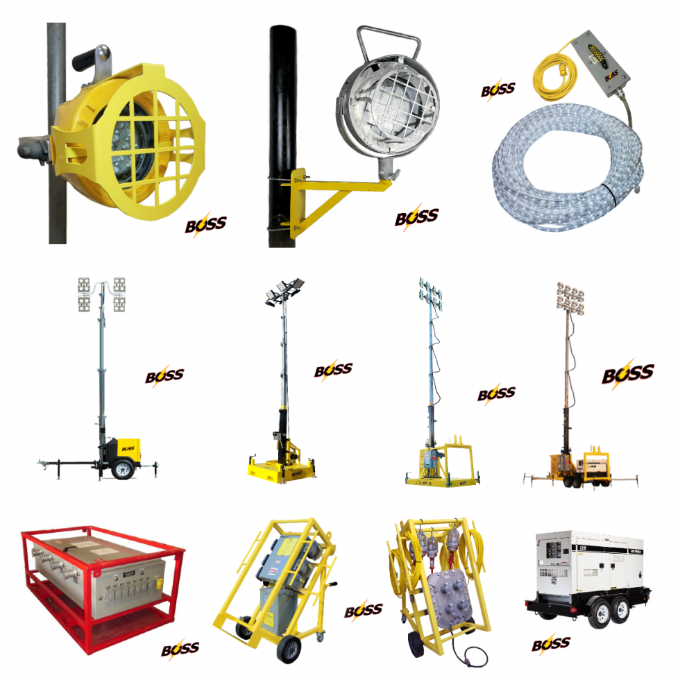BOSS Stadium Light Towers | Portable Lighting | Explosion Proof Lighting