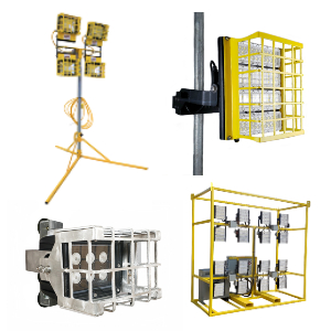 30 Foot LED Skid Mounted Light Tower - Boss Stadium Light Towers